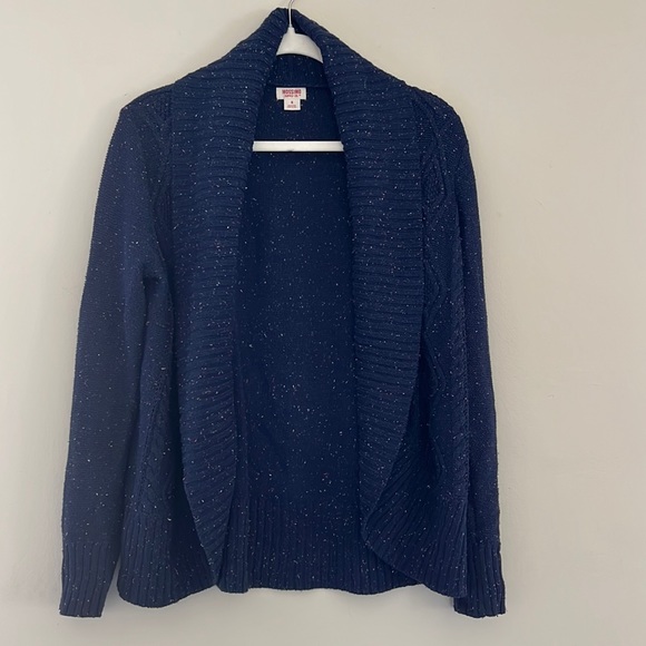 Mossimo Supply Co. | Sweaters | Mossimo Navy Wrap Cable Knit Cocoon ...
